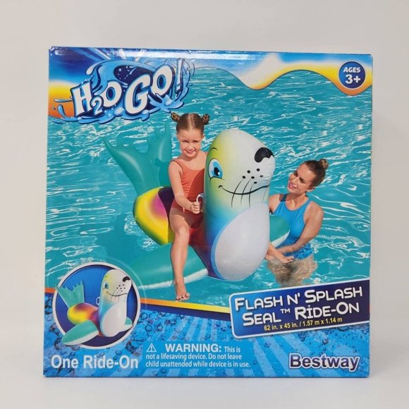 Bestway | Accessories | H2o Go Flash N Splash Seal Rideon Pool Float ...